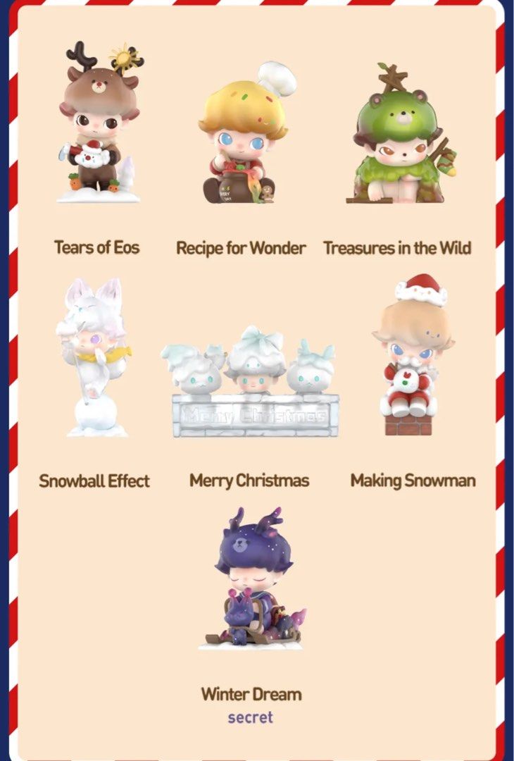 DIMOO POPMART LETTERS FROM SNOWMAN, Hobbies & Toys, Toys & Games on ...