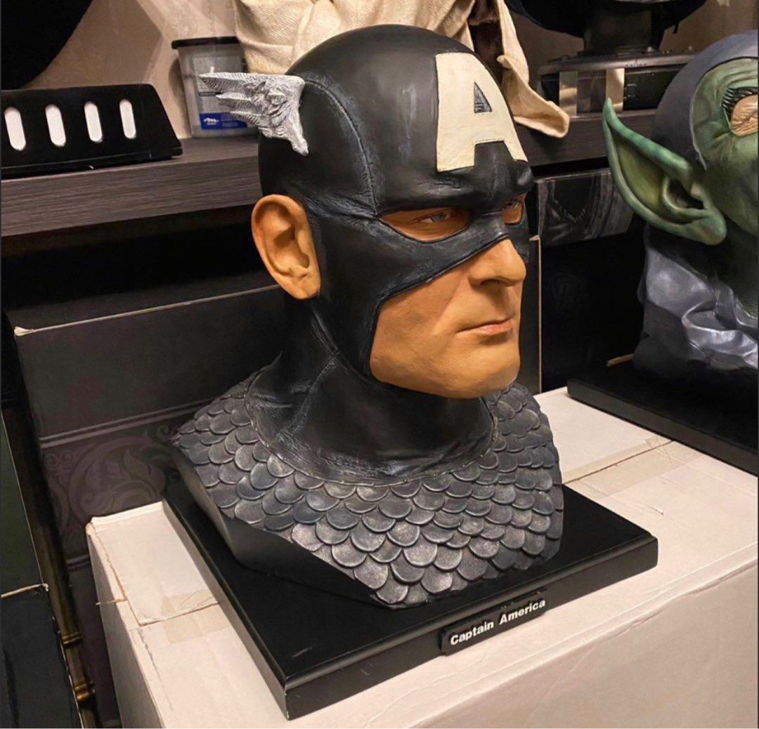 Dynamic force Alex Ross captain America life size bust, Hobbies & Toys ...