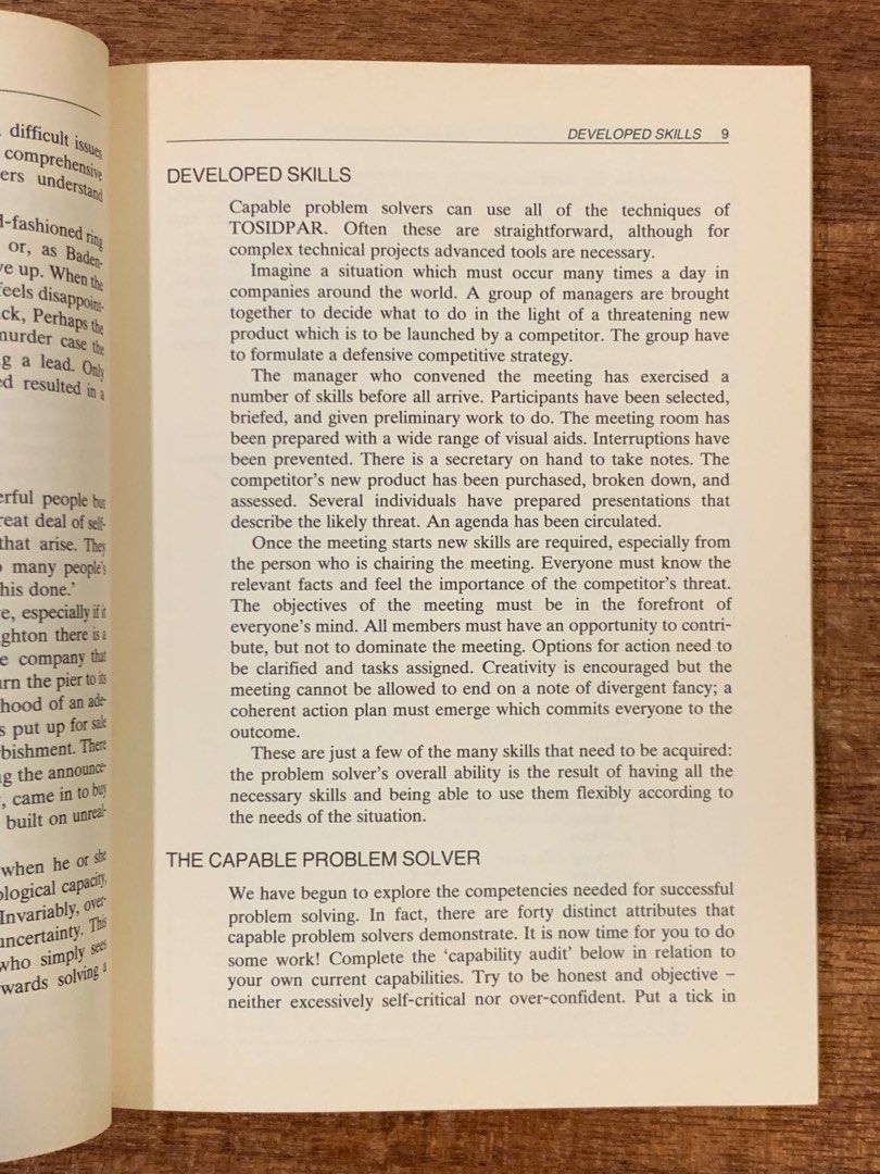 Effective Problem Solving: Self Development For Managers book by Dave ...