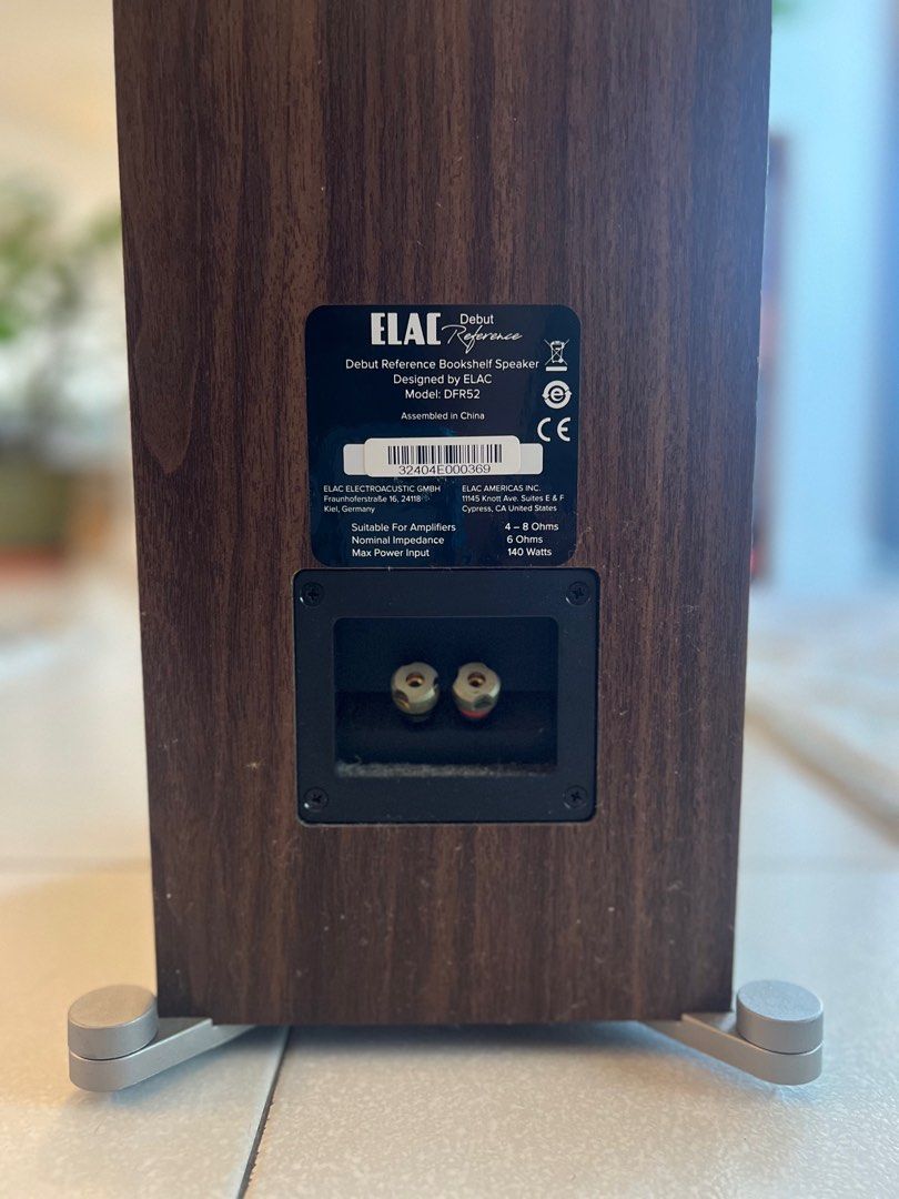 ELAC Debut Reference DFR 52 audiophile speakers, Audio, Soundbars ...