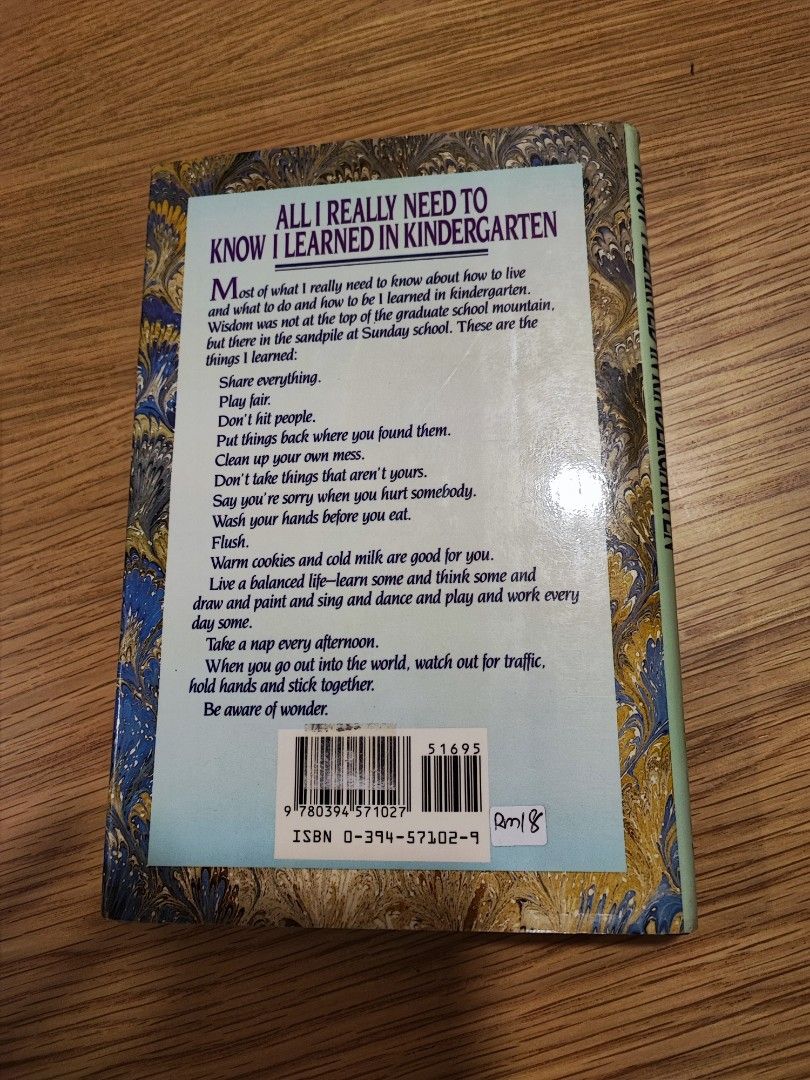 (ENG) All I Really Need To Know I Learned In Kindergarten, Hobbies ...