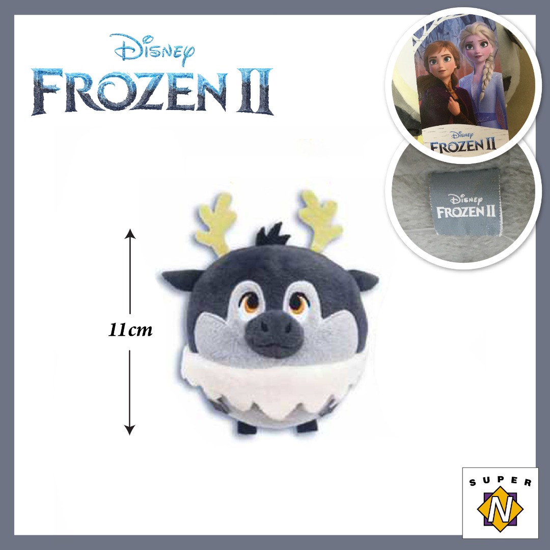 Frozen II - "Sven" Reindeer Round Mascot Plush Toy by Disney / 11cm ...