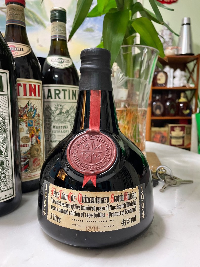 Friar John Cor Quincentenary Scotch Whisky 1494-1994 . 1Litter, Food ...