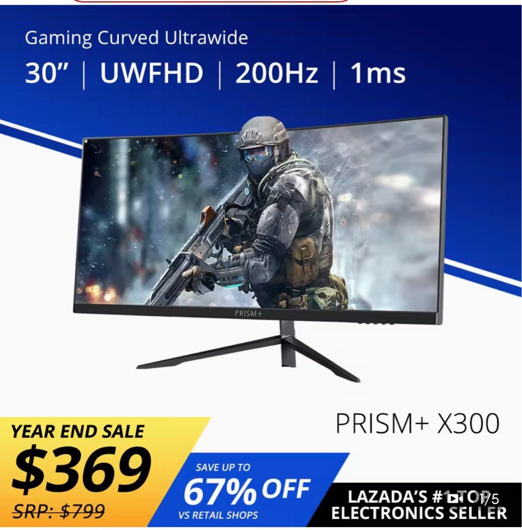 Gaming Monitor (PRISM+), Computers & Tech, Parts & Accessories, Monitor ...