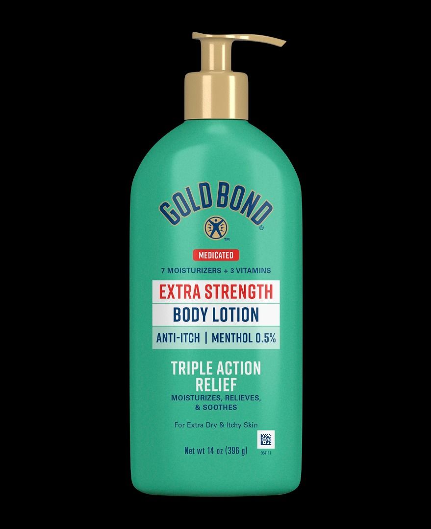 Gold Bond Medicated Extra Strength Body Lotion Anti-Itch Menthol Triple ...
