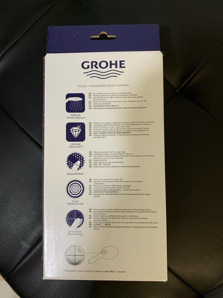 GROHE Power & Soul Handshower, Furniture & Home Living, Bathroom ...
