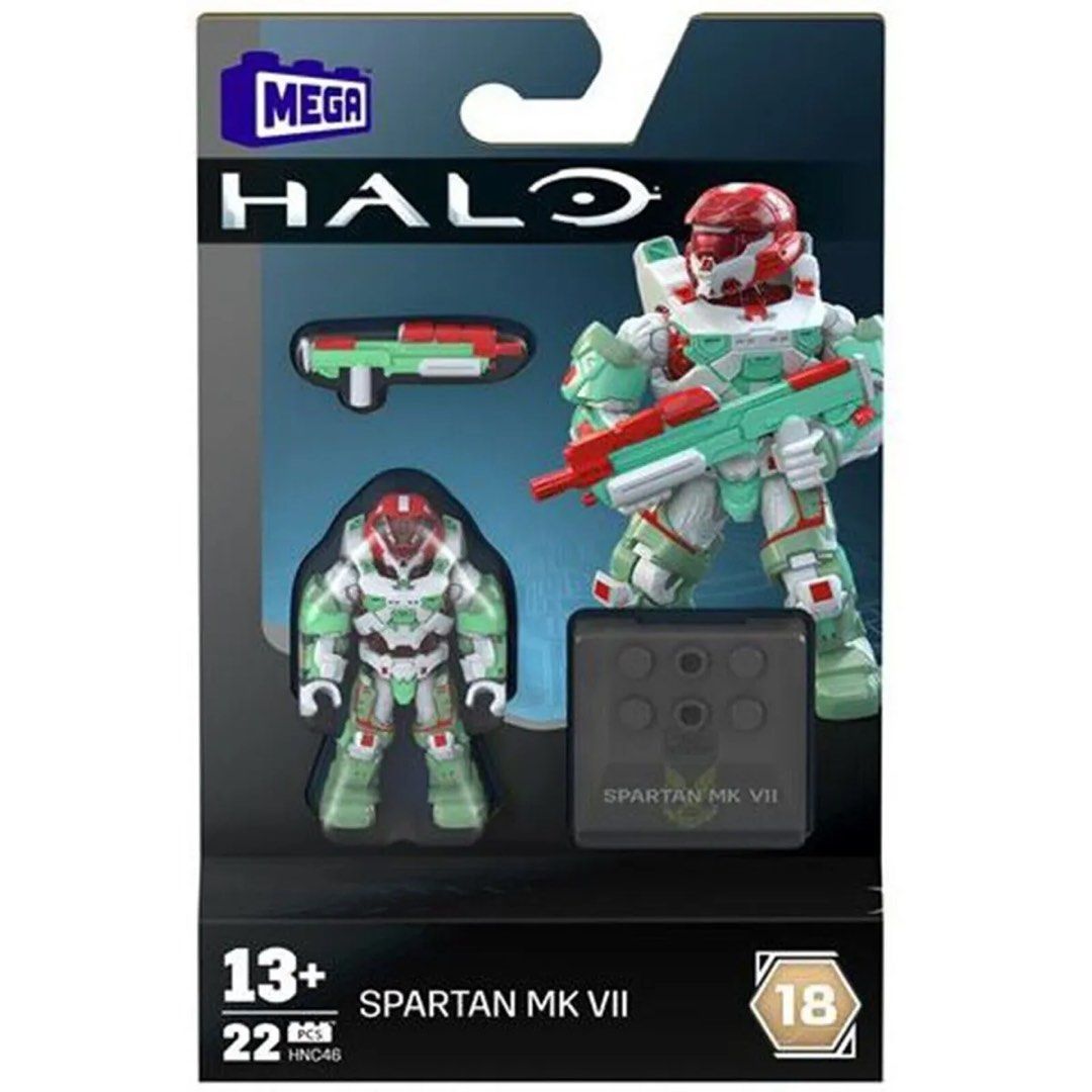 Halo Mega Construx Figures; Atriox, Spartan, Human Combat Form, Brute ...
