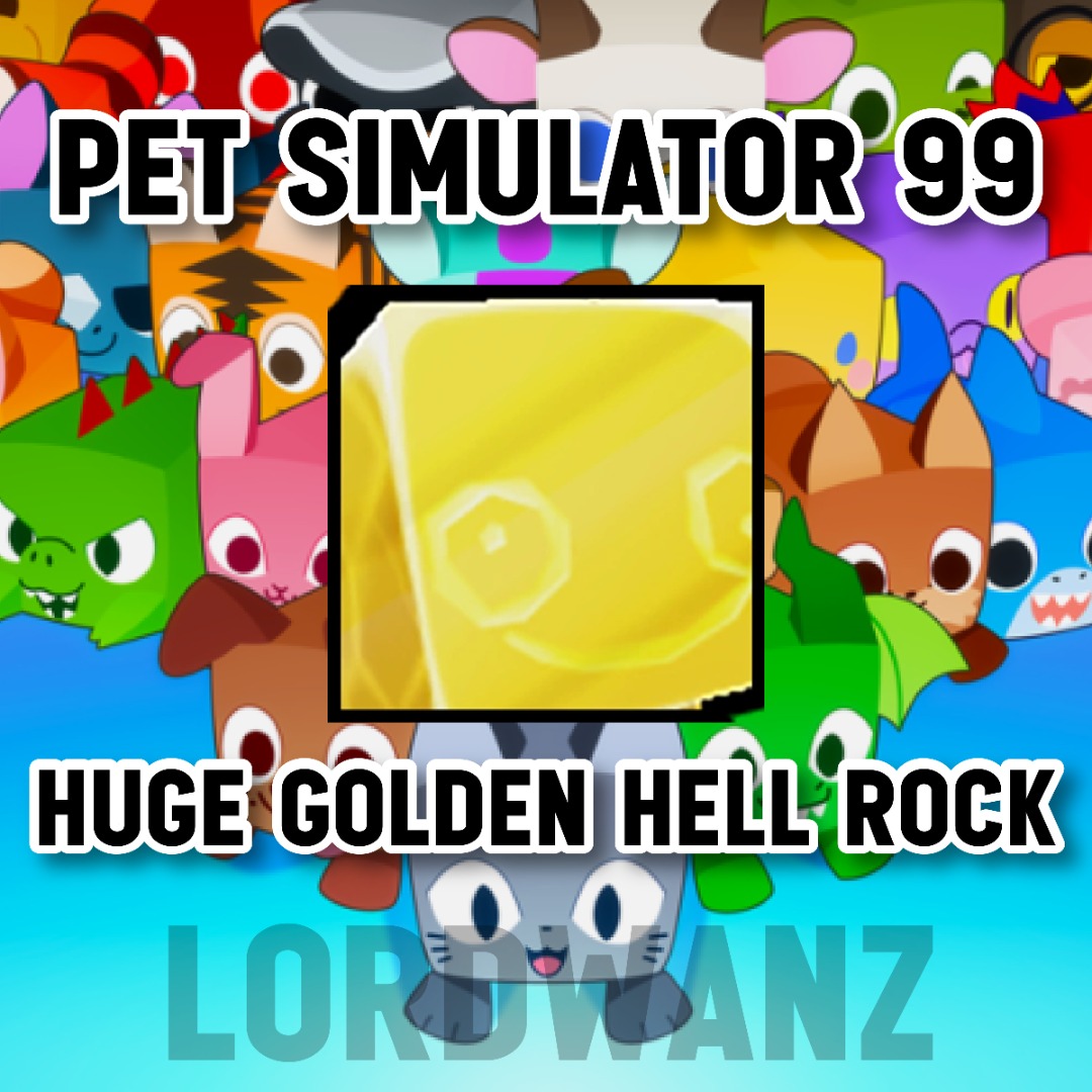 Huge Golden Hell Rock, Video Gaming, Gaming Accessories, In-Game ...