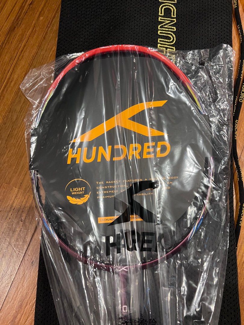 Hundred badminton racket, Sports Equipment, Sports & Games, Racket ...