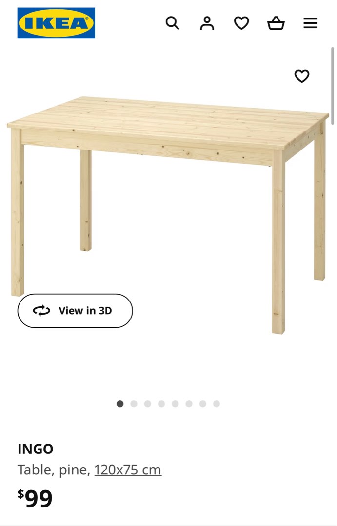 Ikea Ingo Table, Furniture & Home Living, Furniture, Tables & Sets on ...