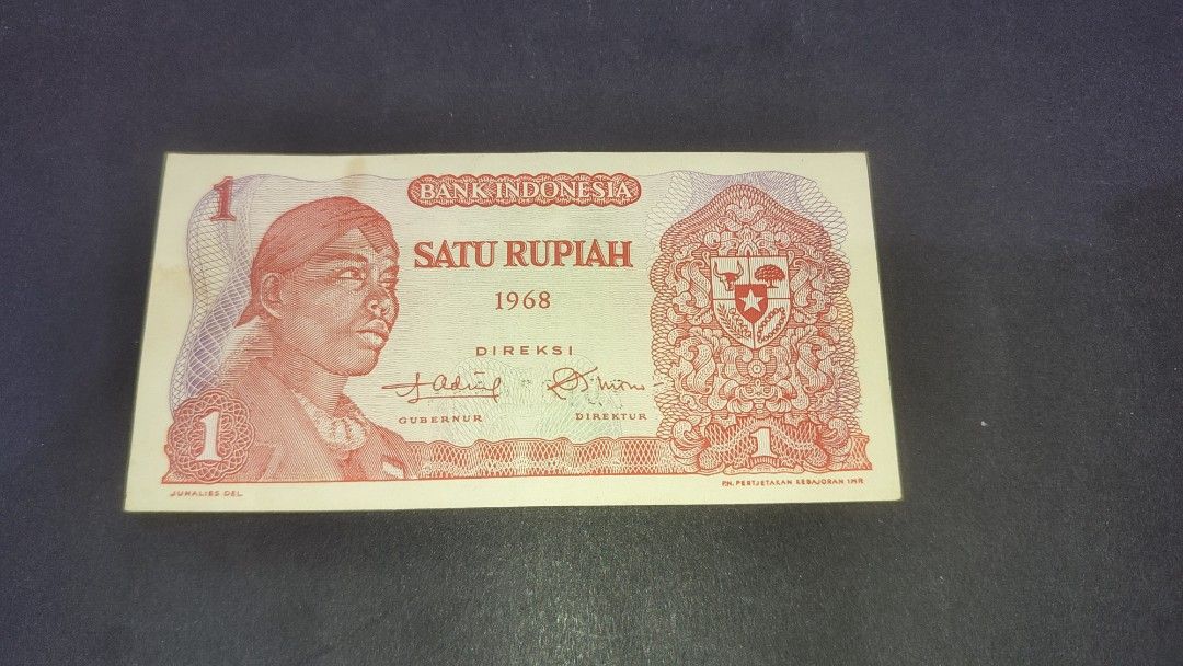 Indonesia 1 Rupiah Old Note ( 1968), Hobbies & Toys, Collectibles ...