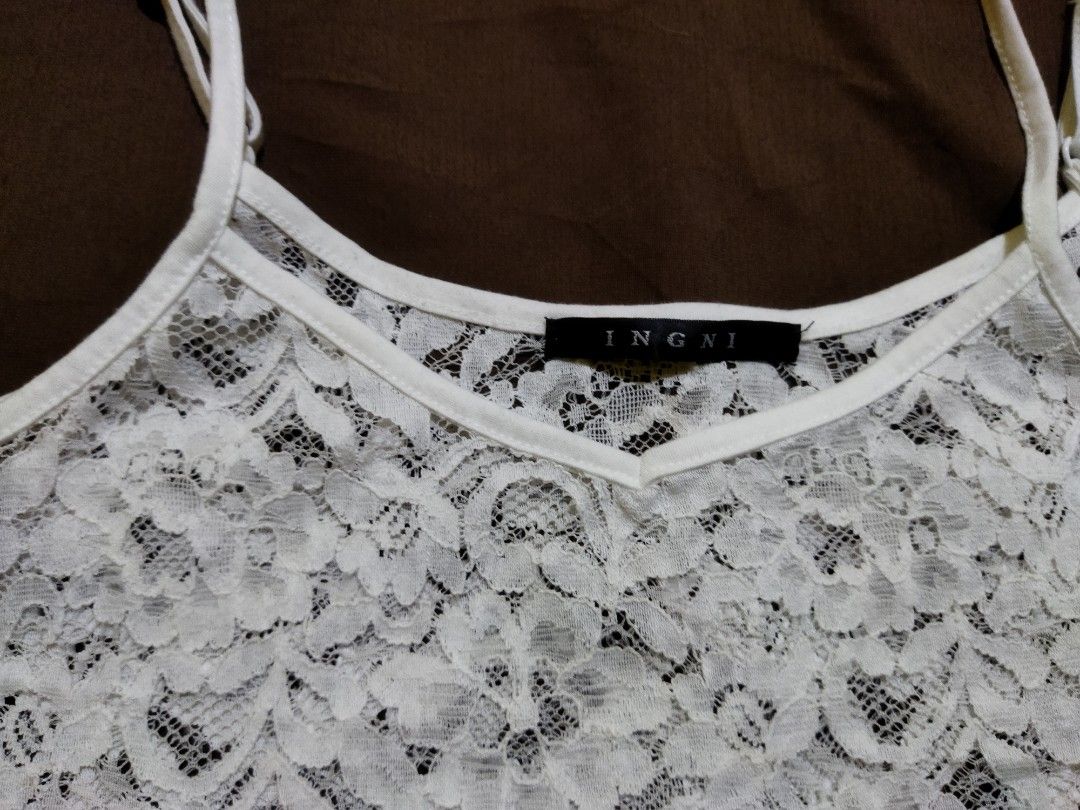 INGNI full laced string top, Women's Fashion, Tops, Sleeveless on Carousell