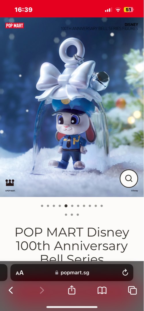 Judy - Bells Dingling Popmart Disney 100, Hobbies & Toys, Toys & Games ...