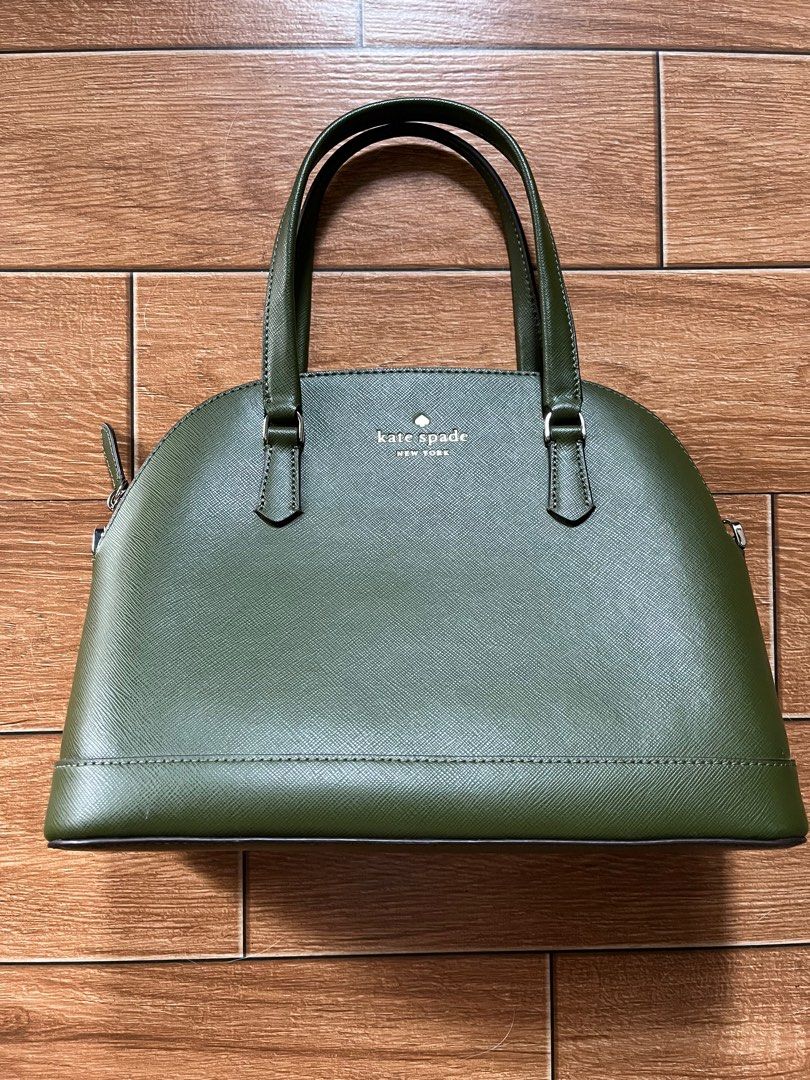 KATE SPADE SADIE DOME SATCHEL (ENCHANTED GREEN), Luxury, Bags & Wallets ...
