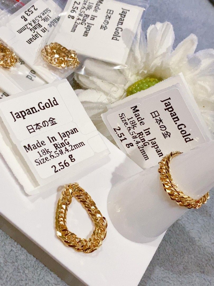 Kihei Rings 18k japan gold, Women's Fashion, Jewelry & Organizers, Rings on Carousell