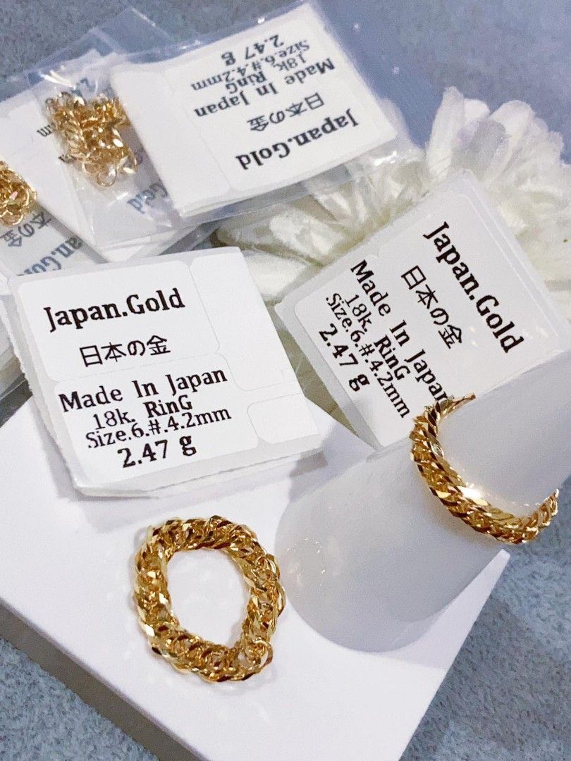 Kihei Rings 18k japan gold, Women's Fashion, Jewelry & Organizers, Rings on Carousell