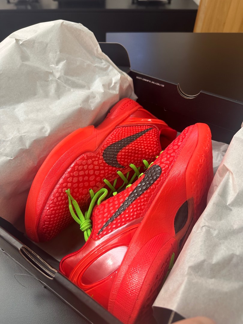 Kobe 6 Reverse Grinch, Men's Fashion, Footwear, Sneakers on Carousell