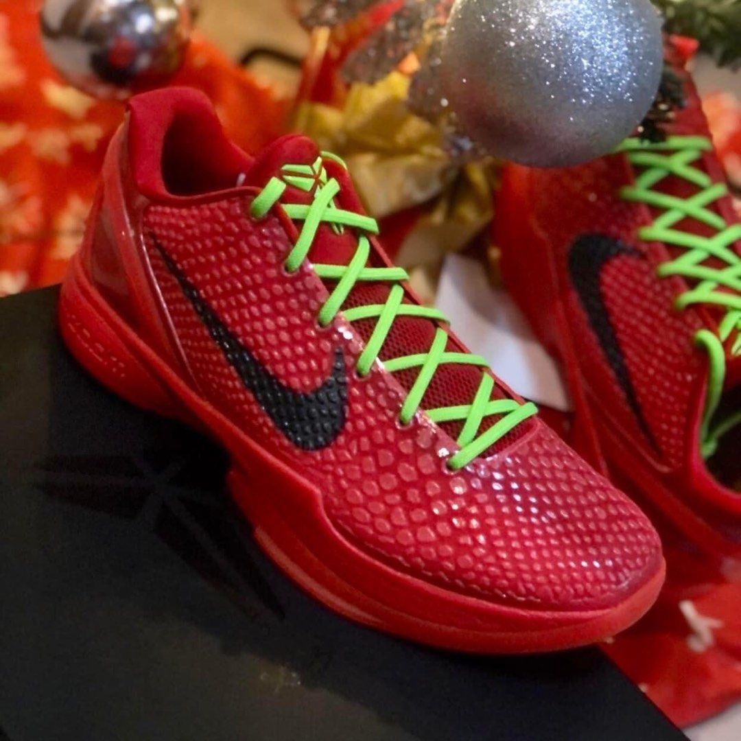 Kobe 6 ‘Reverse Grinch’, Men's Fashion, Footwear, Sneakers on Carousell