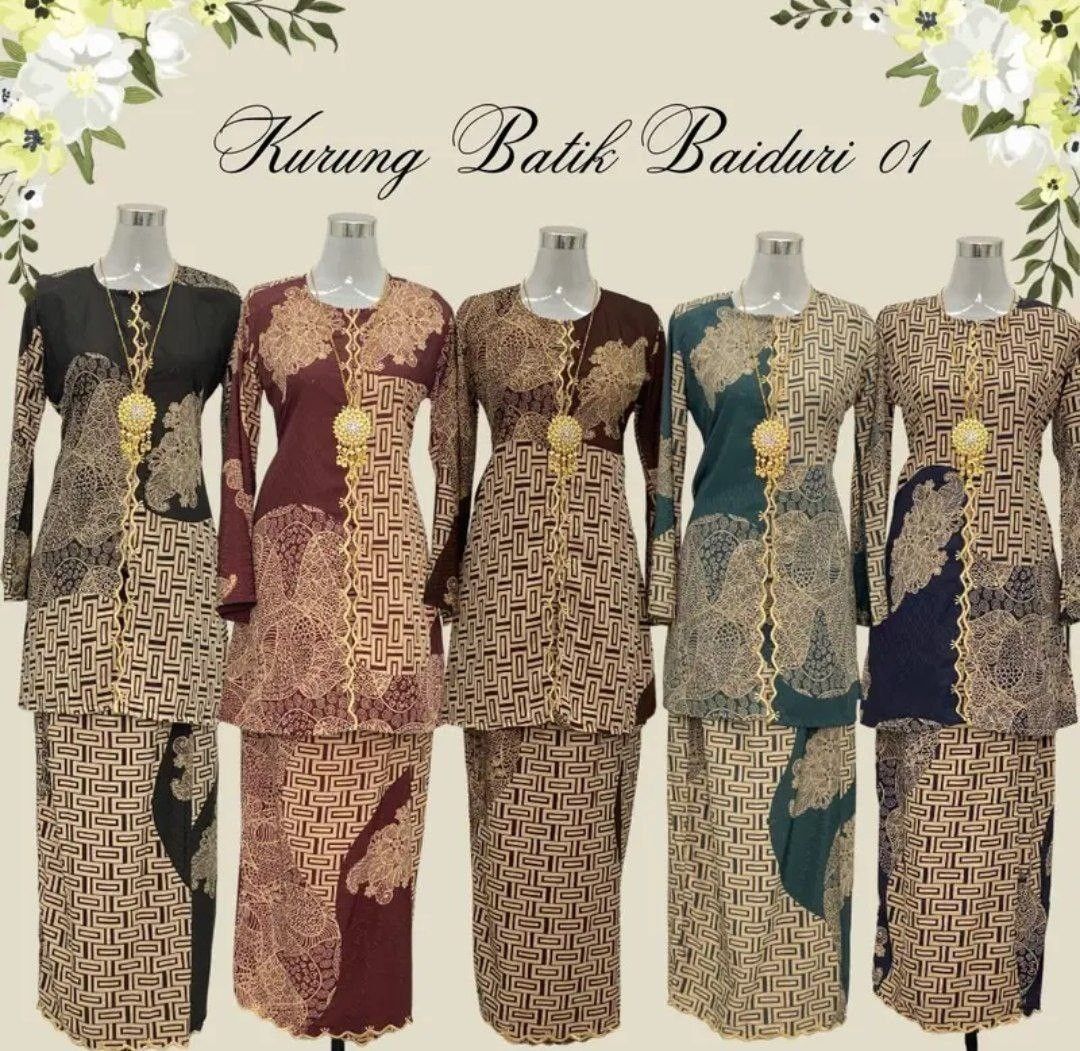 KURUNG BATIK BAIDURI 01 (MHQ), Women's Fashion, Muslimah Fashion, Baju ...