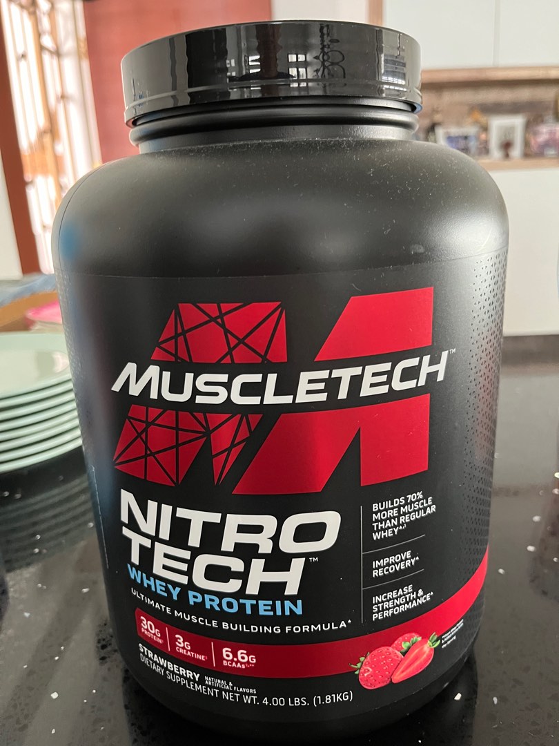 LAC MuscleTech Protein Powder, Health & Nutrition, Health Supplements ...