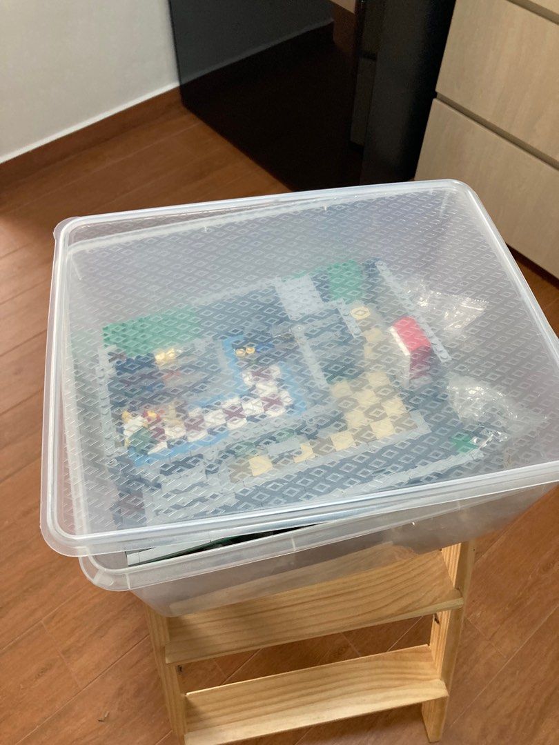 Lego pieces with toyogo plastic container, Hobbies & Toys, Toys & Games ...