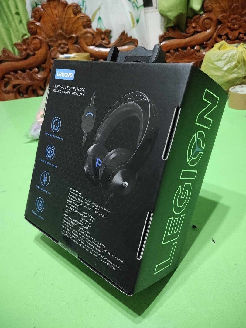 Lenovo Legion H300 gaming headset, Audio, Earphones on Carousell