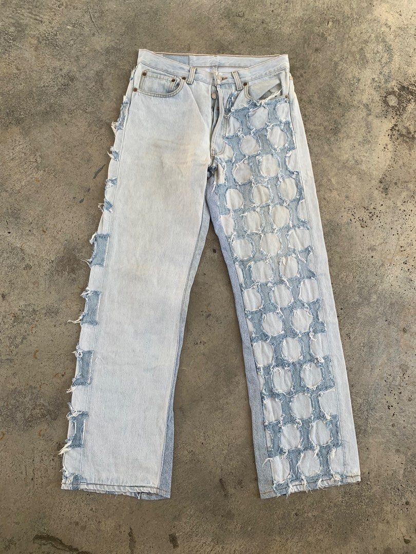 Levis 501 custom, Men's Fashion, Bottoms, Jeans on Carousell