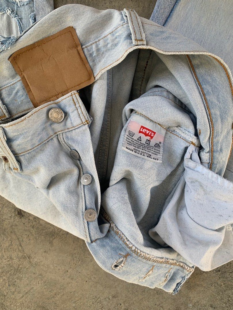 Levis 501 custom, Men's Fashion, Bottoms, Jeans on Carousell