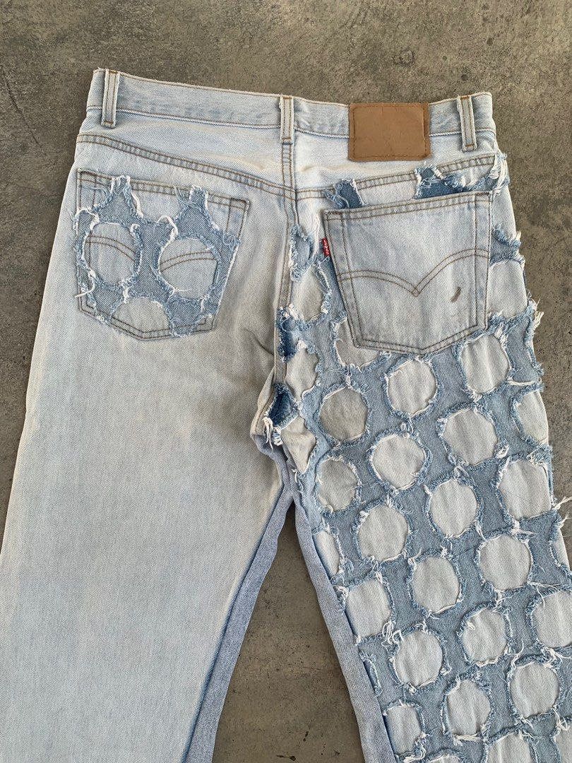 Levis 501 custom, Men's Fashion, Bottoms, Jeans on Carousell