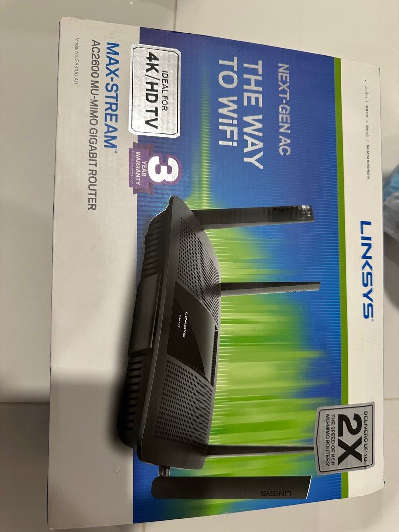 Linksys Max Stream AC2600 Router, Computers & Tech, Parts & Accessories ...