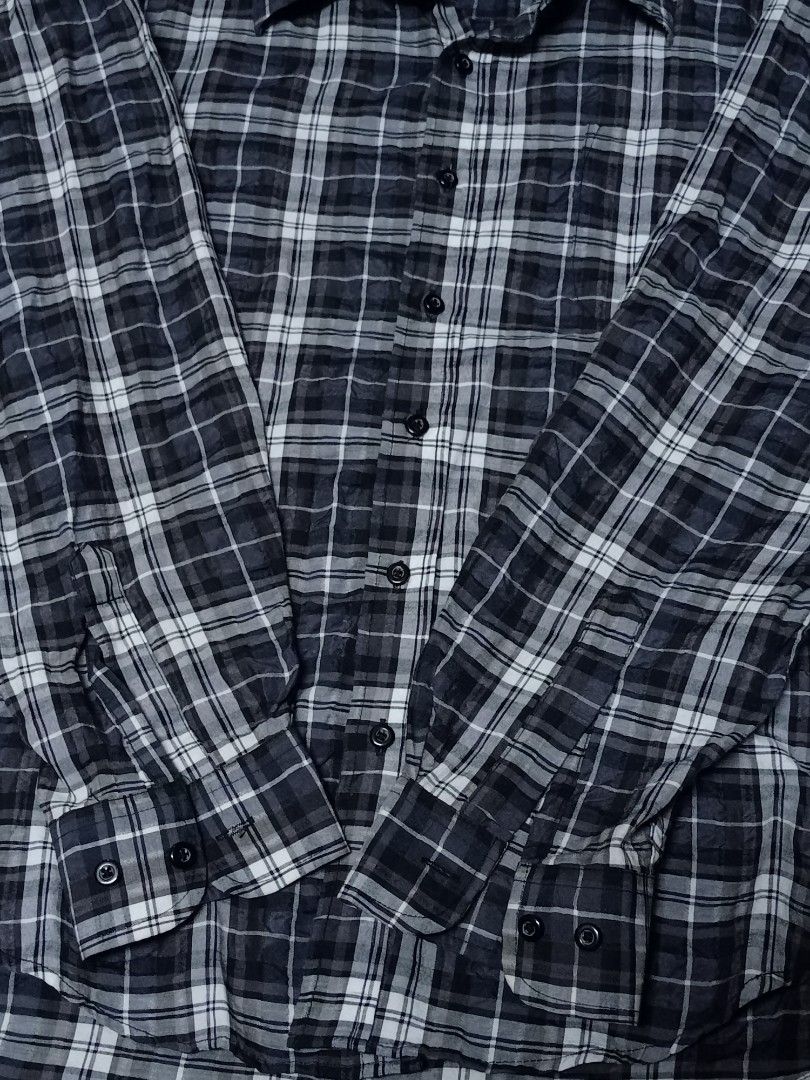 Checkered Longsleeve Flannel (grunge, emo, gyaru, y2k, goth, alt, punk ...
