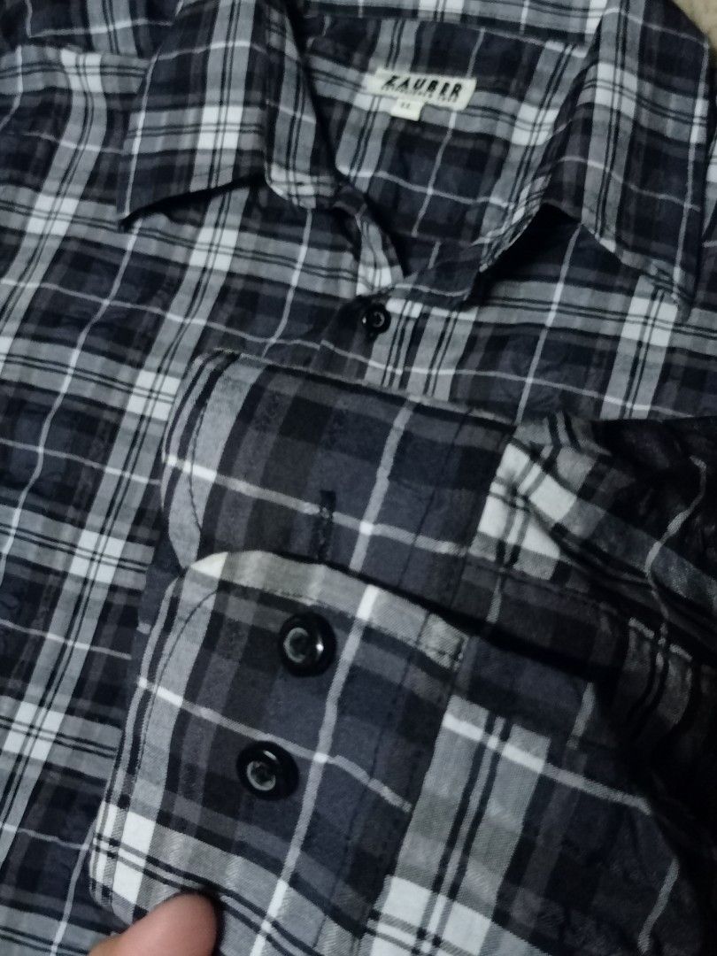 Checkered Longsleeve Flannel (grunge, emo, gyaru, y2k, goth, alt, punk ...