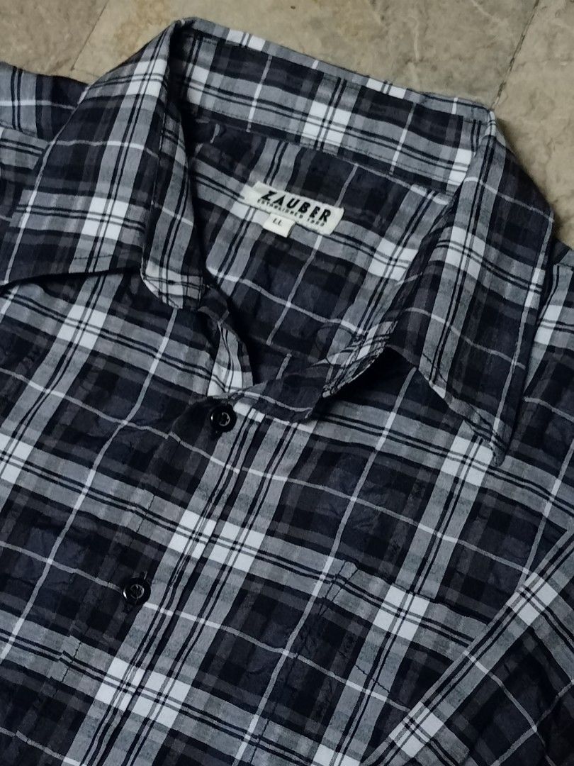 Checkered Longsleeve Flannel (grunge, emo, gyaru, y2k, goth, alt, punk ...