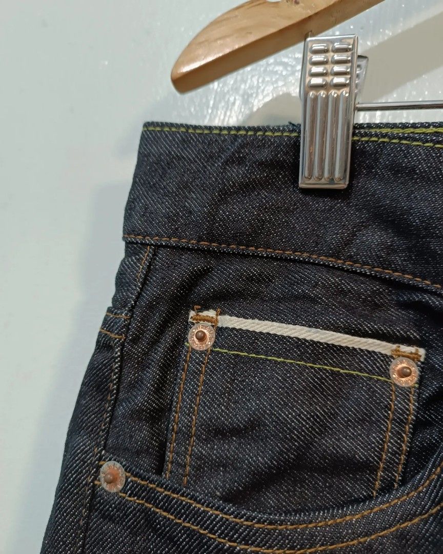 Maden Uncle Fu selvedge jeans, Men's Fashion, Bottoms, Jeans on Carousell