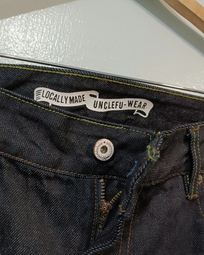 Maden Uncle Fu selvedge jeans, Men's Fashion, Bottoms, Jeans on Carousell