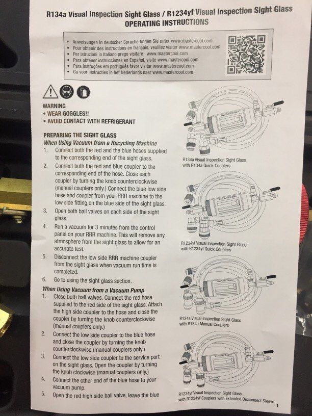 Mastercool Visual Inspection Sight Glass 53376, Furniture & Home Living ...