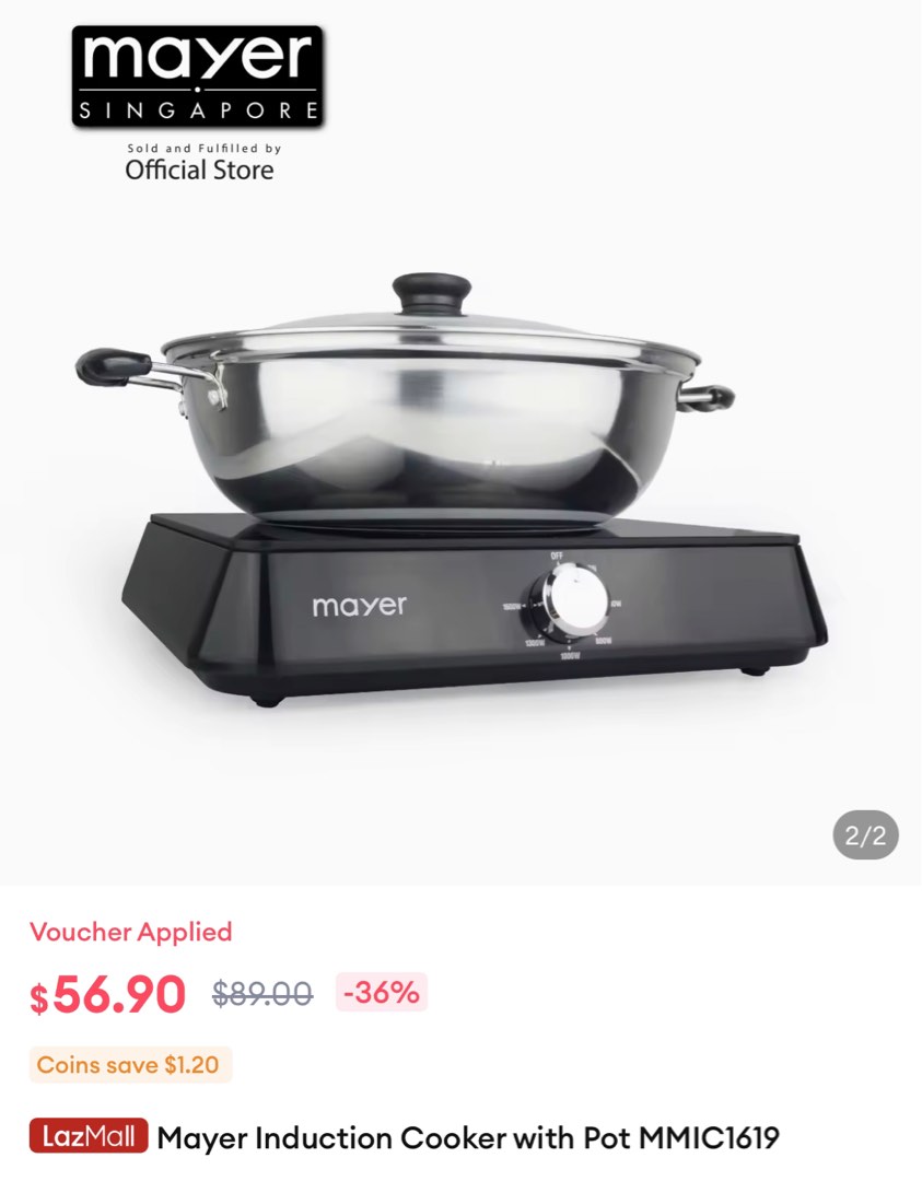 Mayer Induction Cooker, Furniture & Home Living, Kitchenware ...