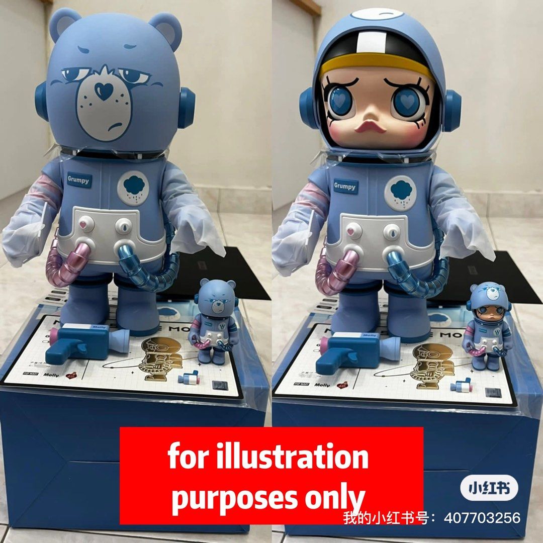 MEGA Space Molly 400% + 100% Grumpy Bear, Hobbies & Toys, Toys & Games ...