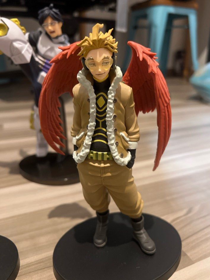 mha figurines. momo, all might, midoriya, hawks, etc., Hobbies & Toys, Toys & Games on Carousell