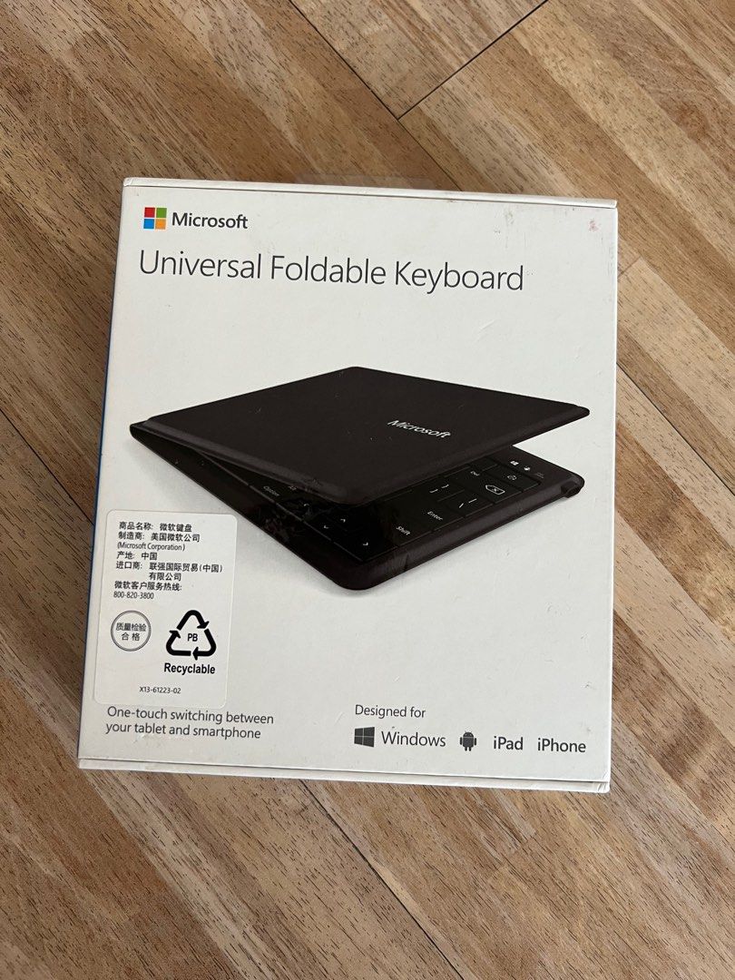 Microsoft Universal Foldable Keyboard, Computers & Tech, Parts & Accessories, Computer Keyboard ...