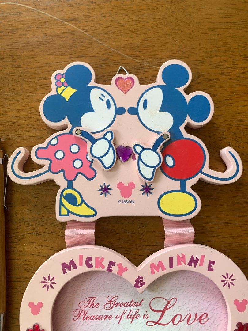 Minnie and Mickey photo frame, Hobbies & Toys, Memorabilia ...