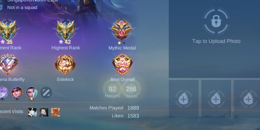 Mlbb account with 286 skins, Video Gaming, Gaming Accessories, Game ...