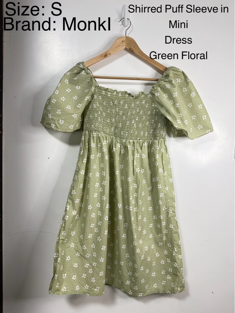 MONKI puff mini dress, Women's Fashion, Dresses & Sets, Dresses on ...