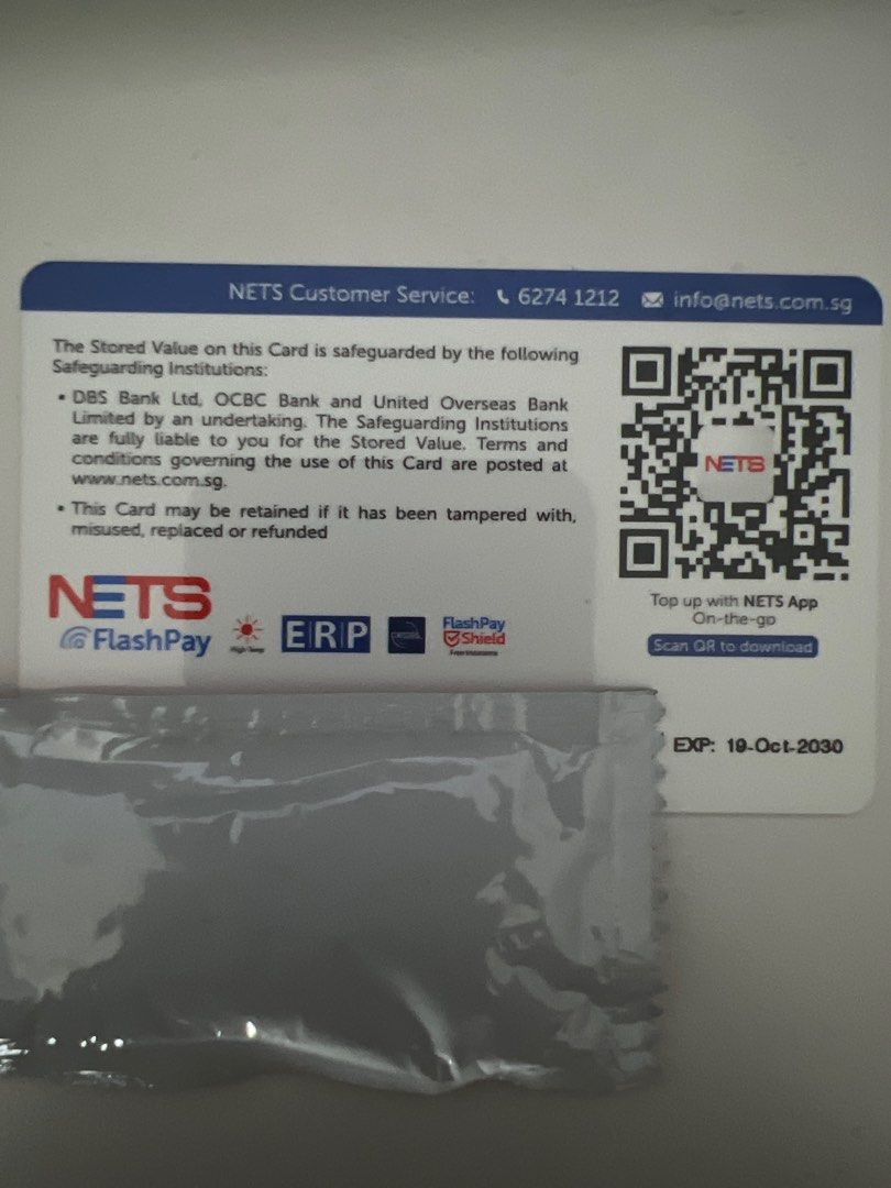 NETS Flashpay card, Hobbies & Toys, Travel, Travel Essentials ...