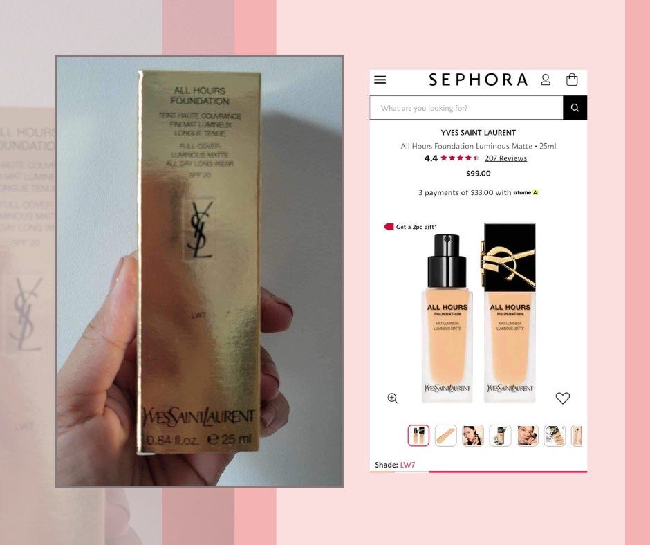 New | YSL All Hours Foundation | Luminous Matte | 25ml, Beauty & Personal Care, Face, Makeup on ...