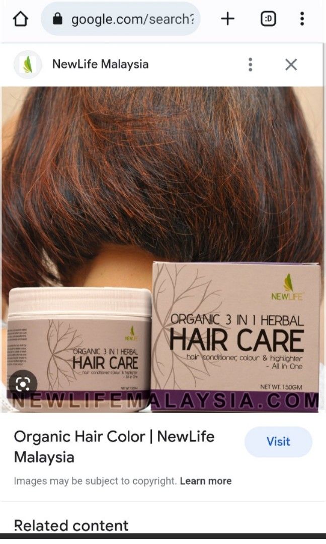 NEWLIFE HENNA HAIR DYE POWDER, Beauty & Personal Care, Hair on Carousell