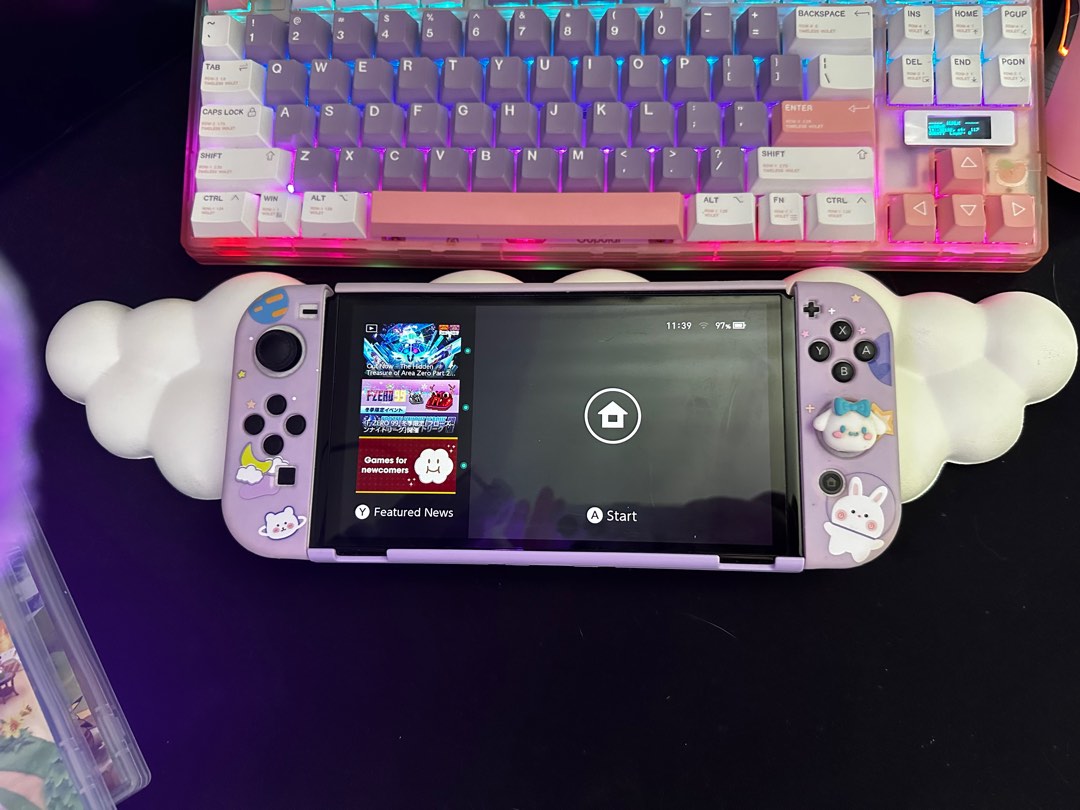 Nintendo Switch OLED White (Includes 3 Games + 1 DLC & ACNH Amiibo Cards), Video Gaming, Video ...