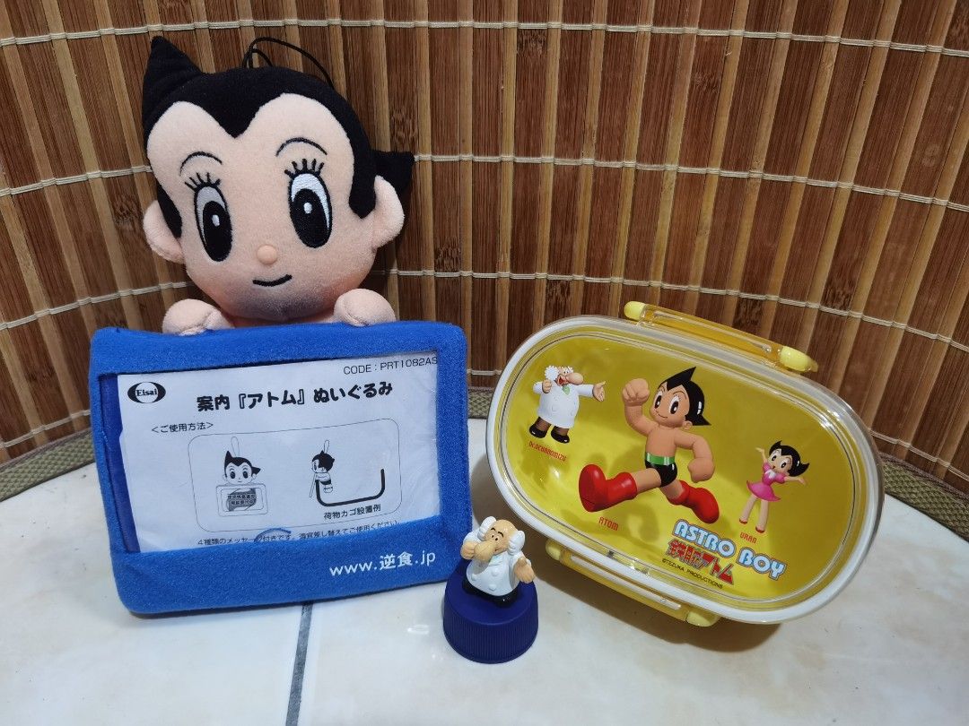 Original Astro Boy Plush Toy Figure and Lunch Box set, Hobbies & Toys ...