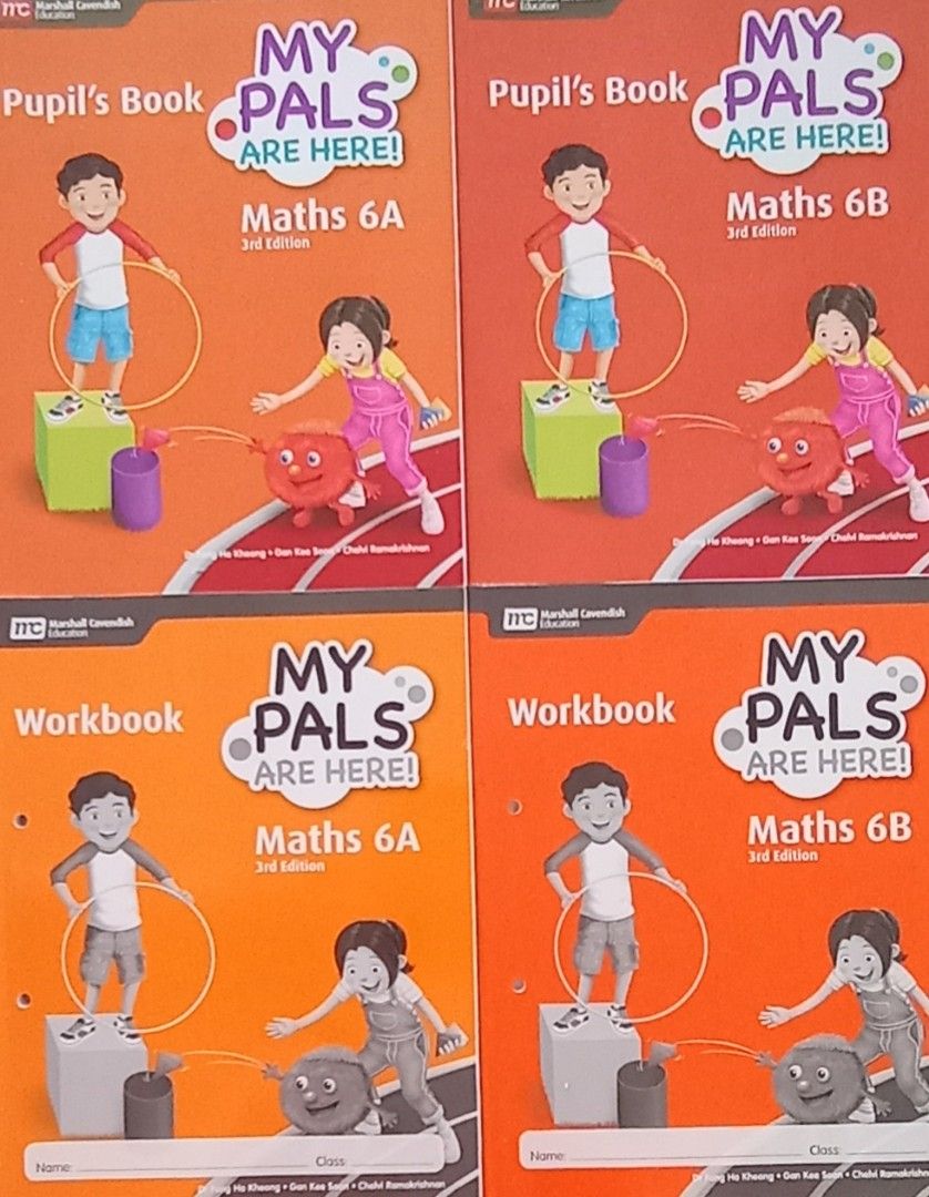 P6 full set my pals are here! Pupils book and workbook 6A and 6B PSLE ...