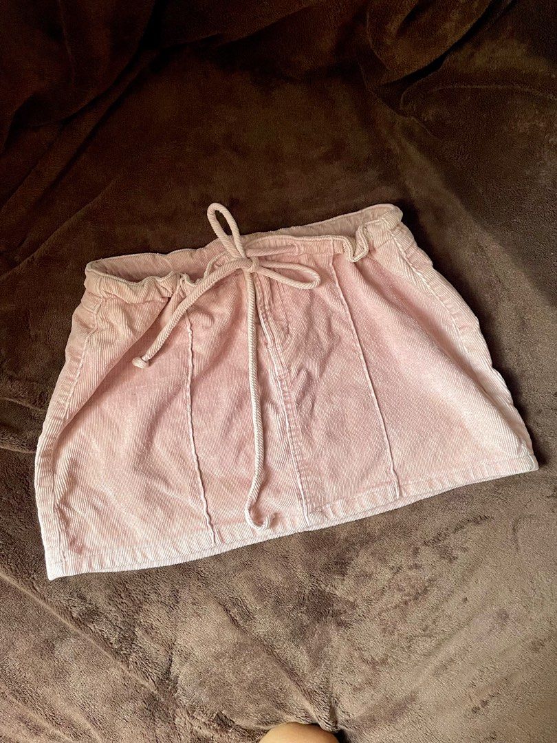 PALE Pink Coquette Dollete Drawstring Pinterest Aesthetic Mini Skirt ...